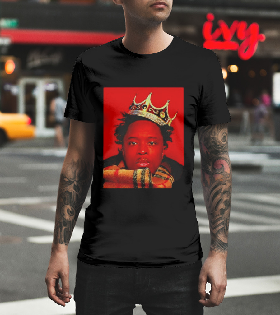 Notorious B.I.G. King Of New York Crowned Burberry Scarf T-Shirt