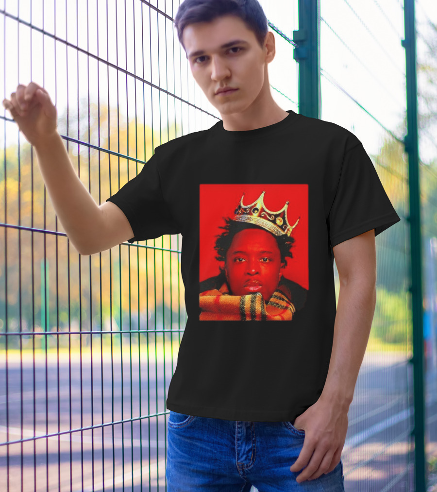 Notorious B.I.G. King Of New York Crowned Burberry Scarf T-Shirt