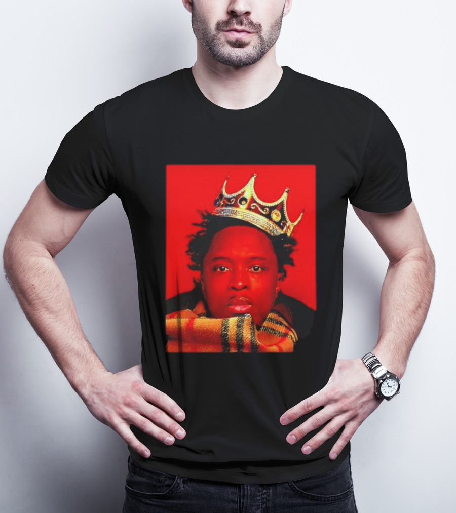 Notorious B.I.G. King Of New York Crowned Burberry Scarf T-Shirt