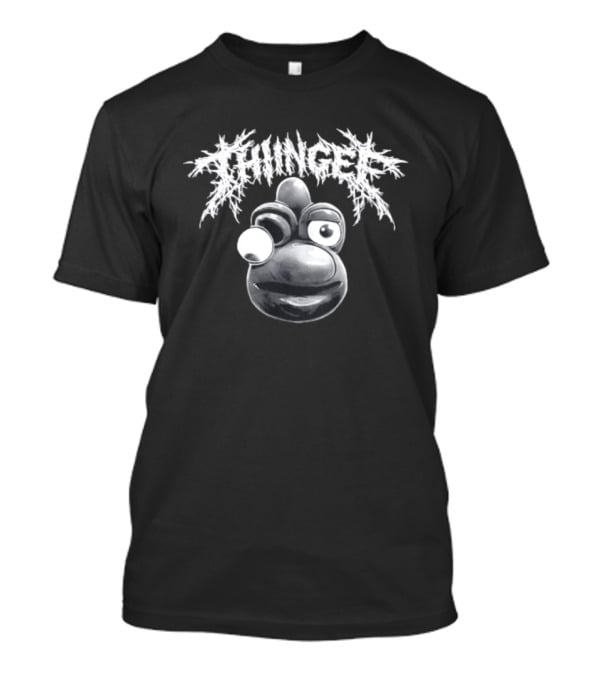 Thingee Metal Jason Gunn Silver Cartoon T-Shirt