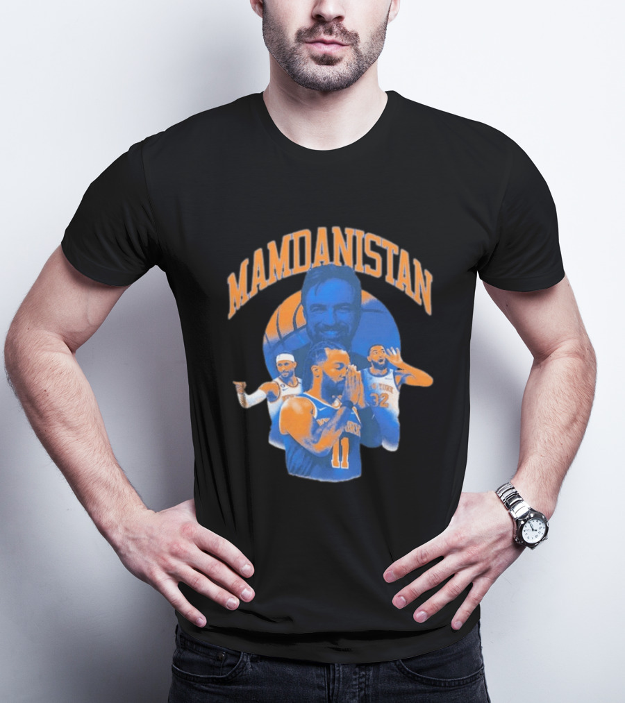 MAMDANISTAN Jalen Brunson New York Knicks Basketball Fan T-Shirt