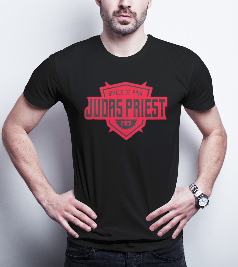 Judas Priest Shield Of Pain 2025 Tour Dates Zip T-Shirt
