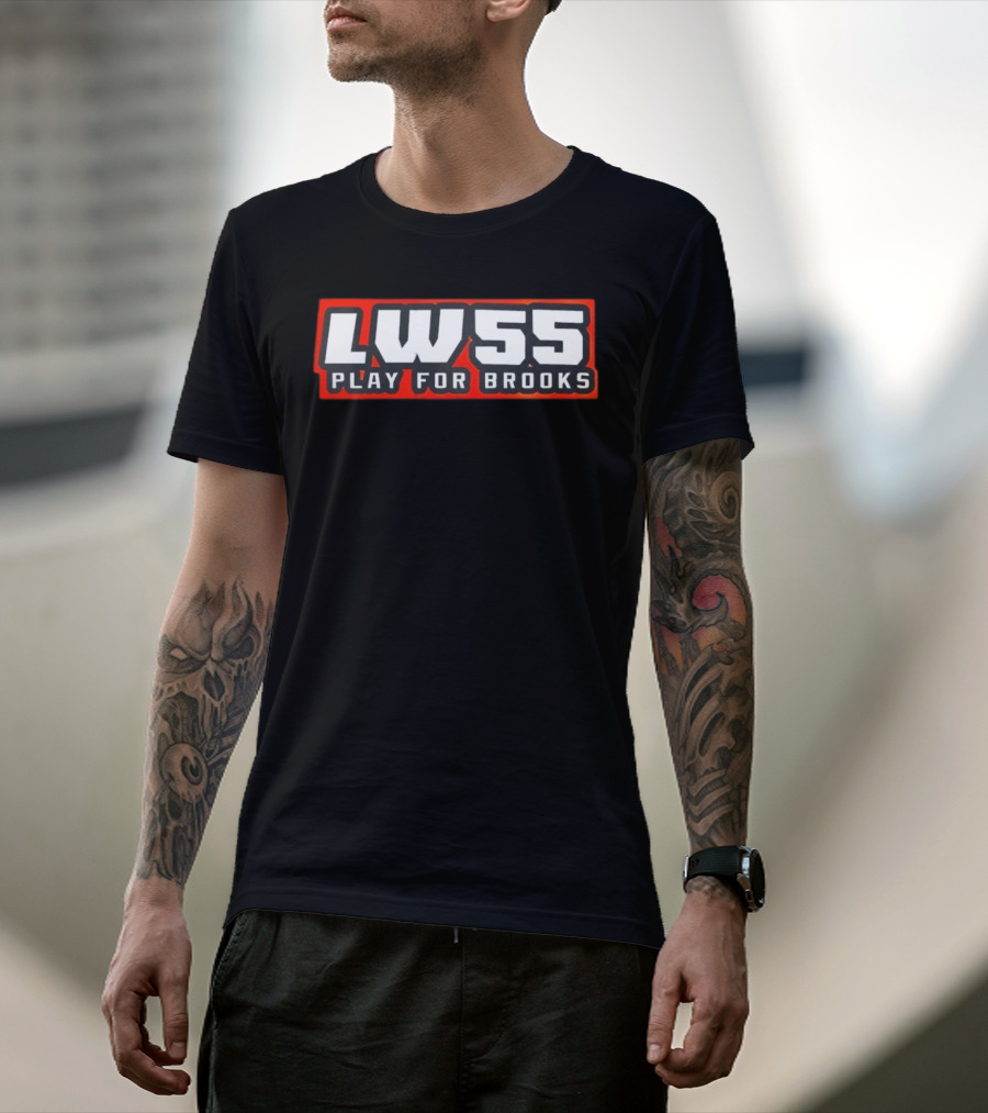 LW55 Play For Brooks Logan Wilson 2026 Celebrity Softball Game T-Shirt
