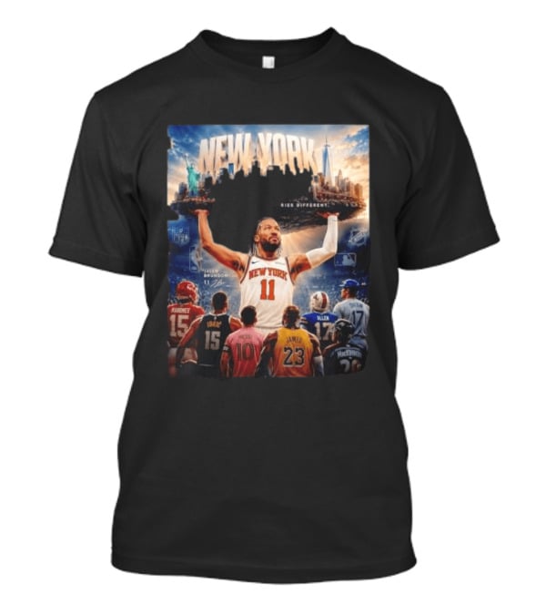 New York Knicks Built Different Carries Different Skyline Basketball NFL MLB T-Shirt