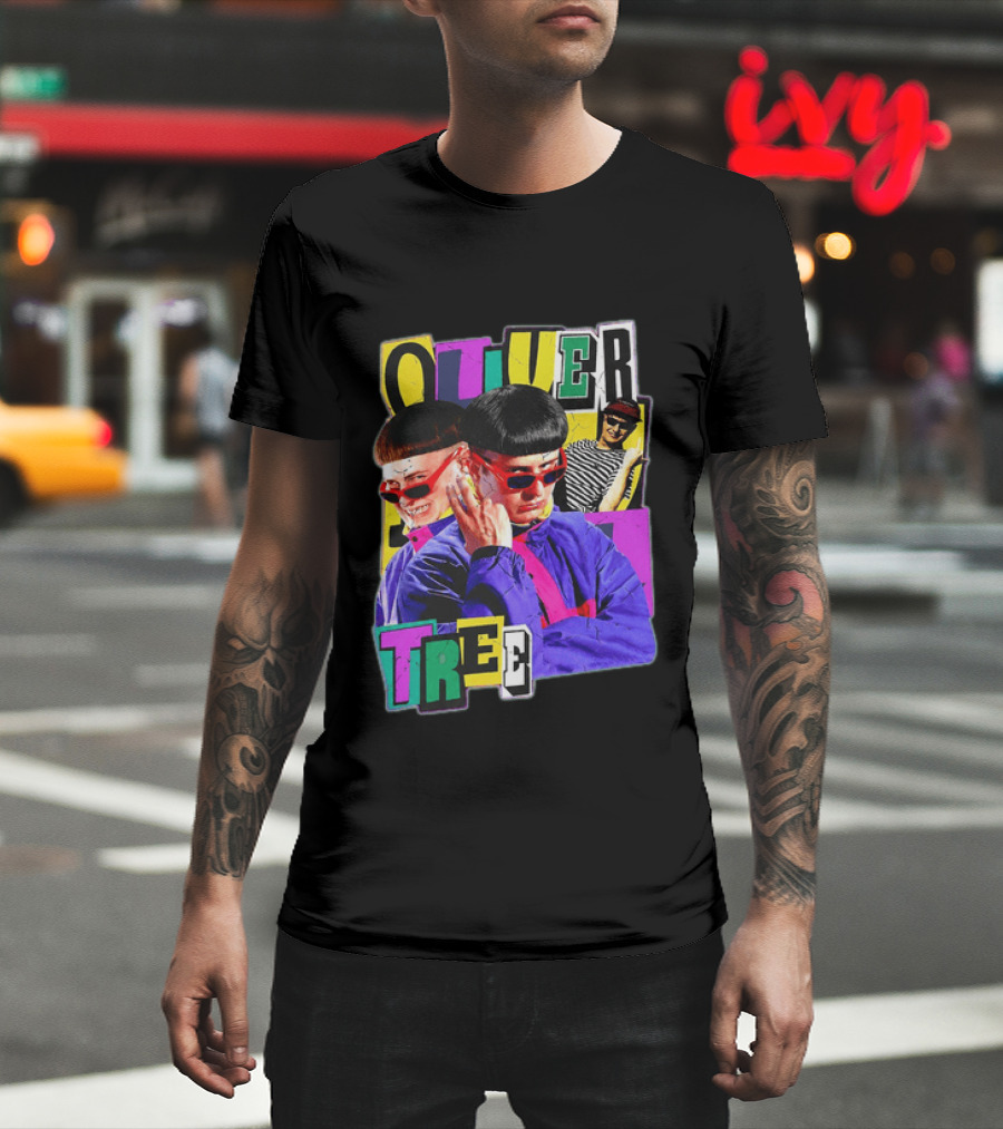 Oliver Tree 1993 2026 Memorial Collage With Retro Sunglasses T-Shirt