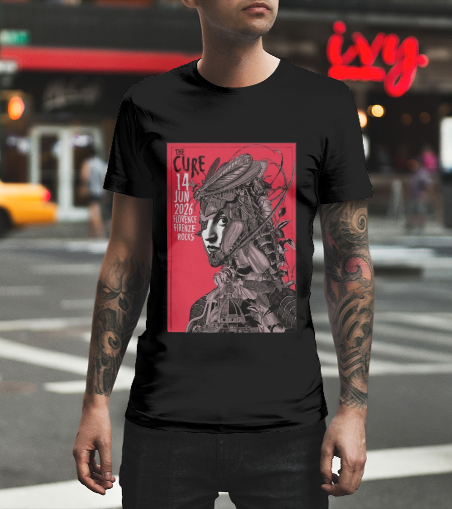 The Cure Florence Firenze Rocks June 14 2026 Festival T-Shirt