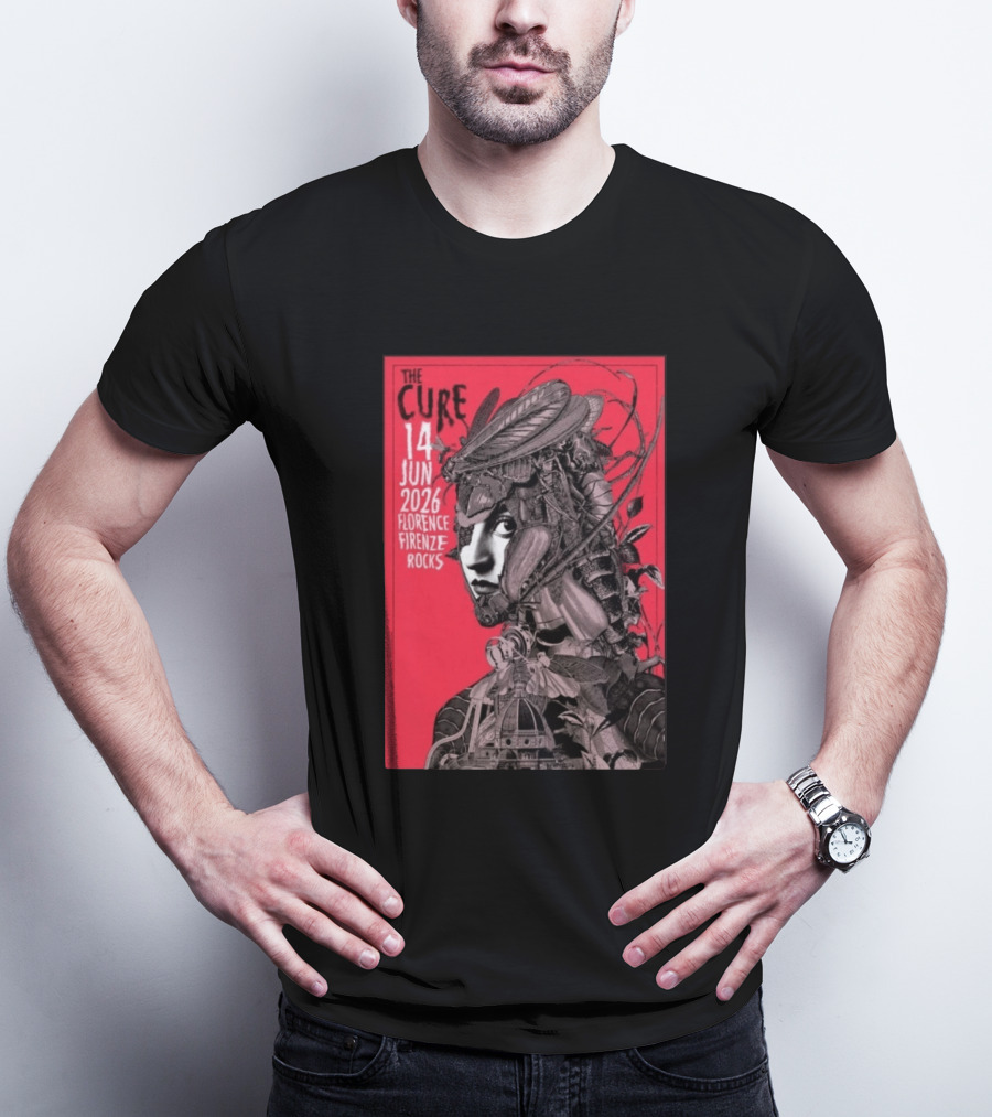 The Cure Florence Firenze Rocks June 14 2026 Festival T-Shirt