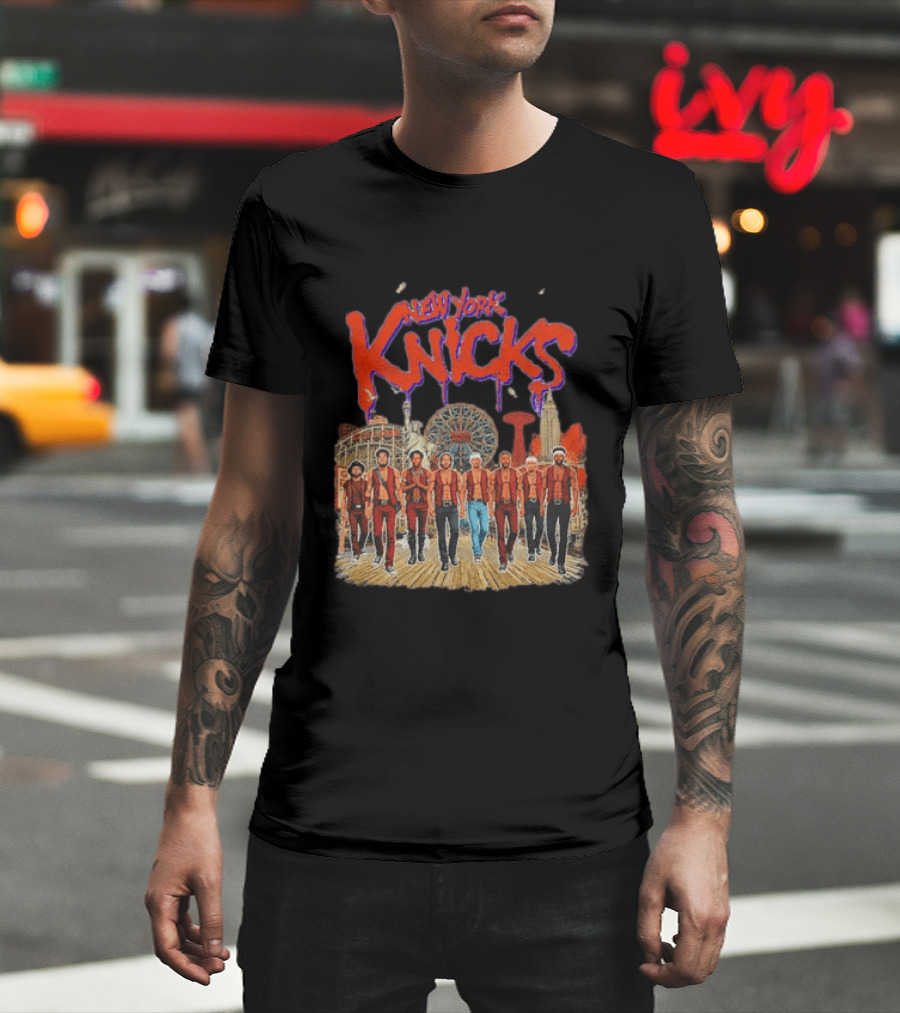 New York Knicks NBA Warriors Wonder Wheel Coney Island T-Shirt