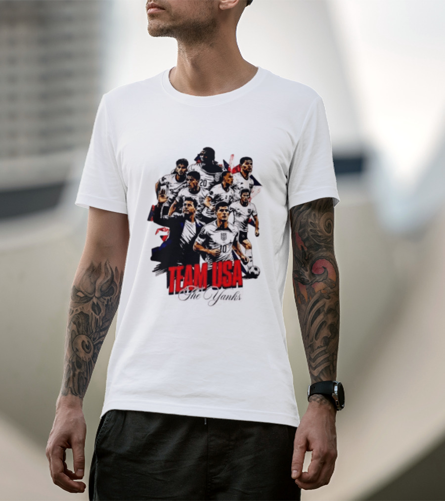 USMNT Christian Pulisic Mauricio Pochettino Team USA The Yanks T-Shirt