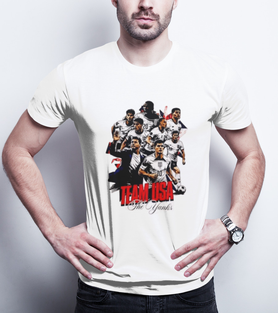 USMNT Christian Pulisic Mauricio Pochettino Team USA The Yanks T-Shirt