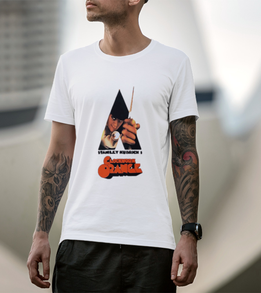 Stanley Kubrick's A Work Orange Alex DeLarge Iconic Film T-Shirt