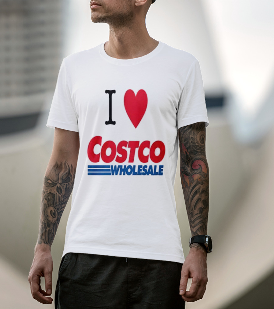 I Love Costco Wholesale Red Heart T-Shirt