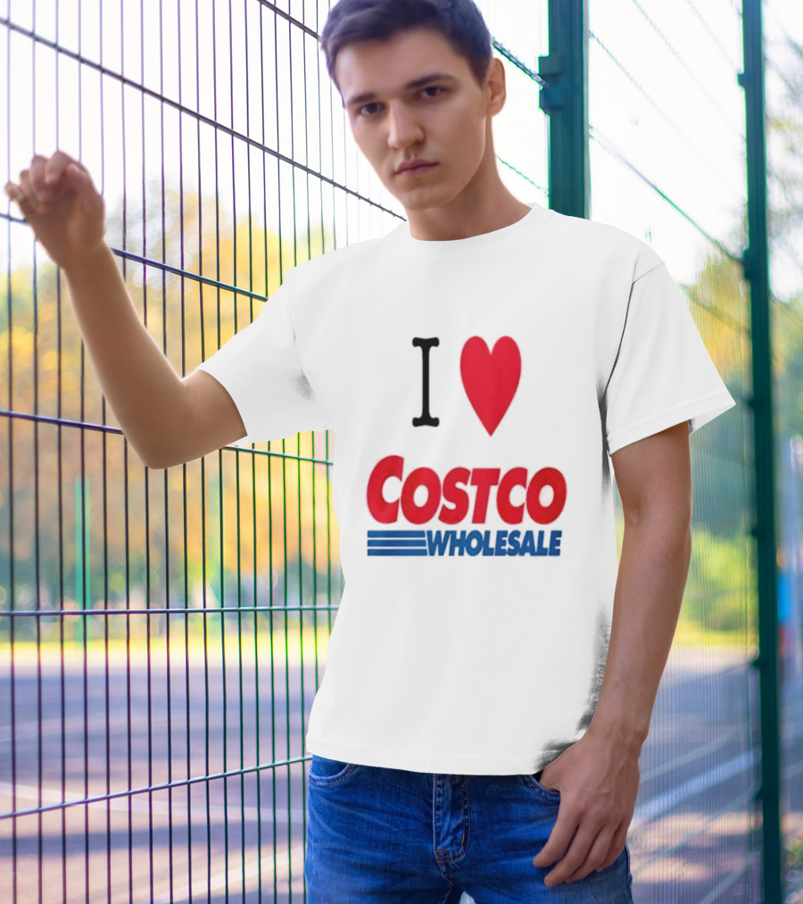 I Love Costco Wholesale Red Heart T-Shirt
