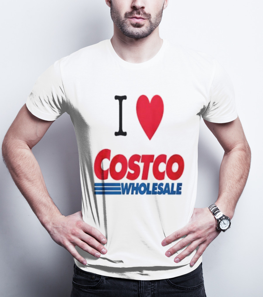 I Love Costco Wholesale Red Heart T-Shirt