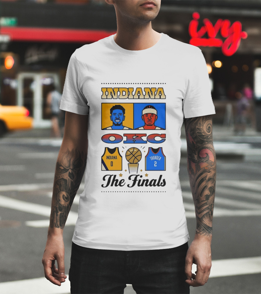 Indiana OKC Basketball The Finals Faceoff T-Shirt