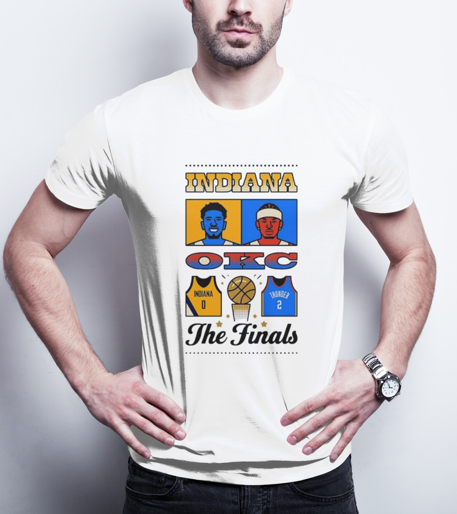 Indiana OKC Basketball The Finals Faceoff T-Shirt