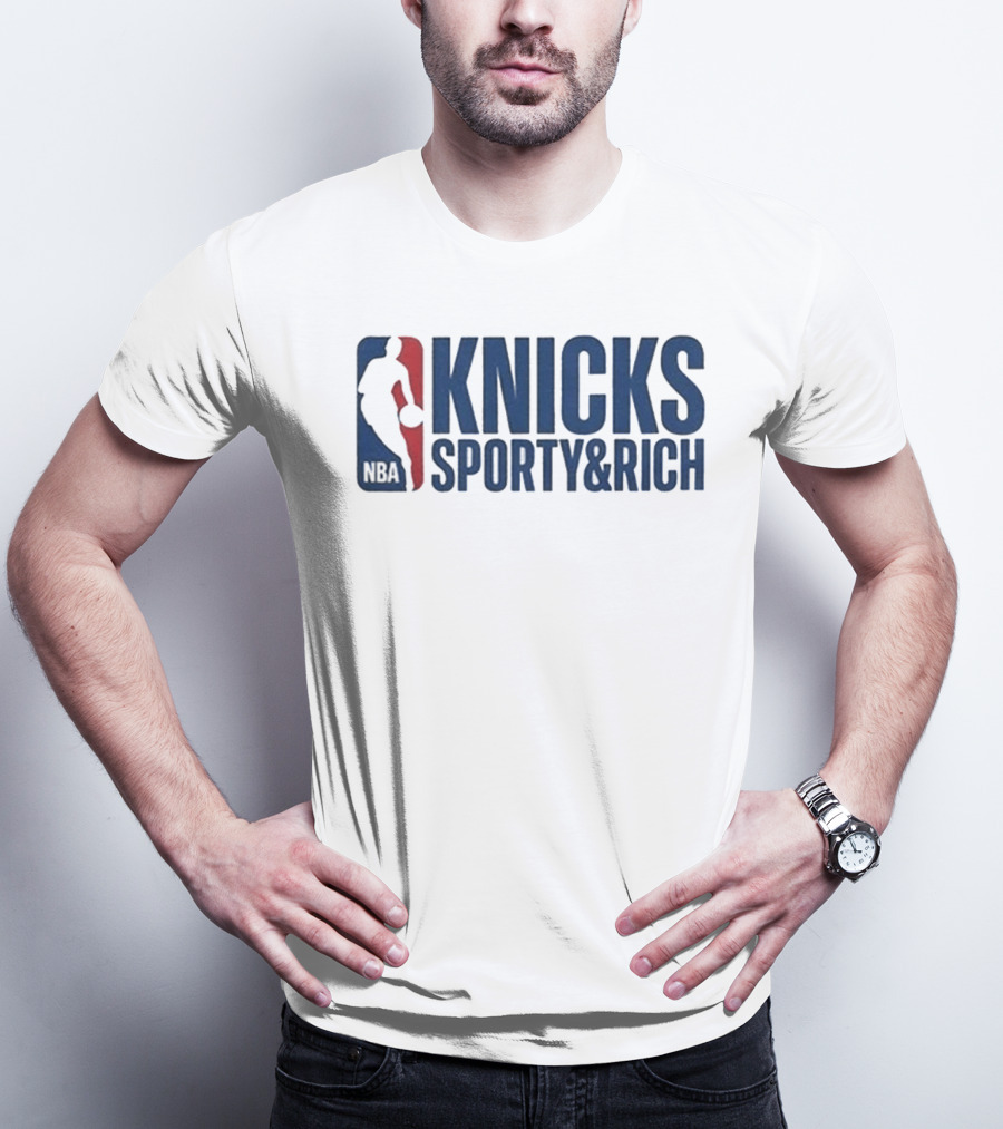 Knicks NBA Sporty & Rich 2026 Collaboration T-Shirt