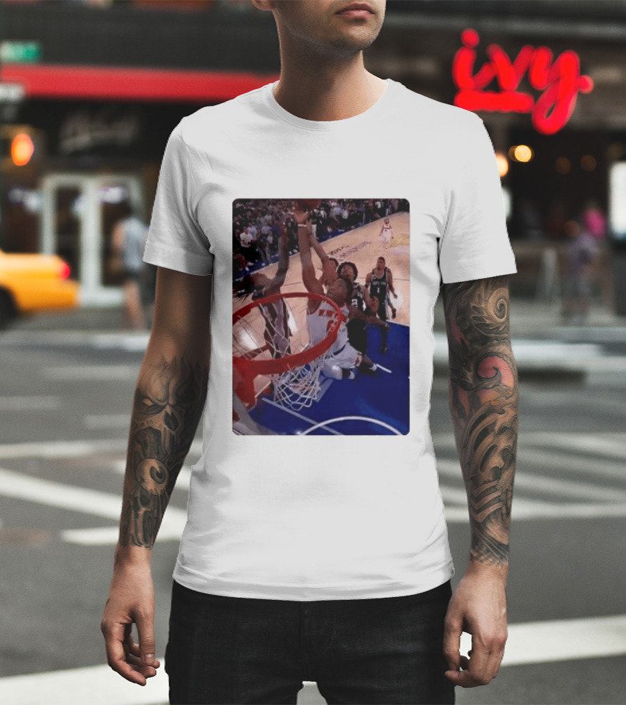 OG Anunoby Laocoon Knicks Game 4 Basketball Moment T-Shirt