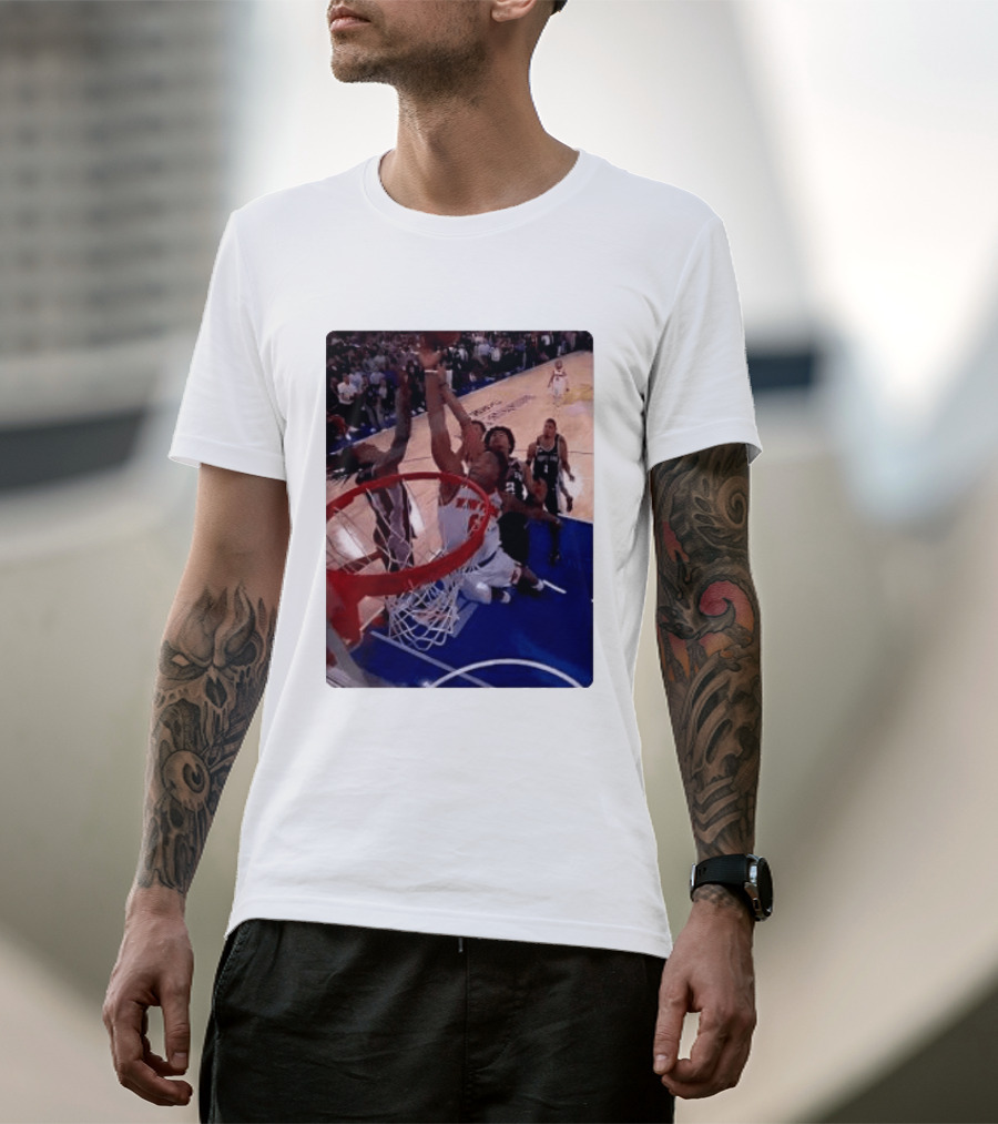 OG Anunoby Laocoon Knicks Game 4 Basketball Moment T-Shirt