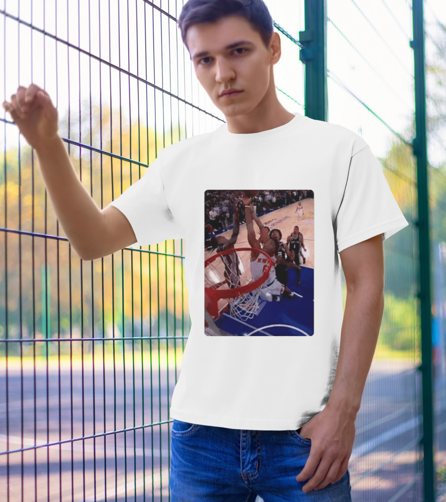 OG Anunoby Laocoon Knicks Game 4 Basketball Moment T-Shirt
