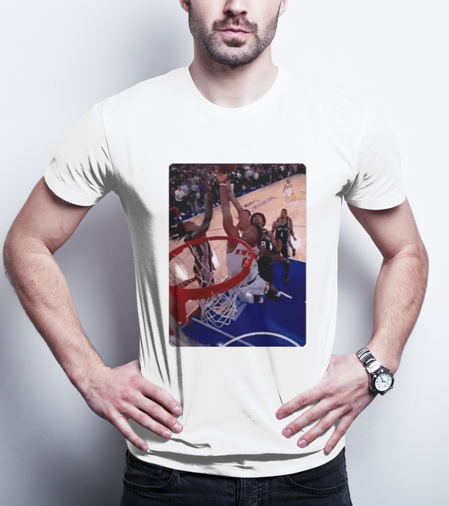 OG Anunoby Laocoon Knicks Game 4 Basketball Moment T-Shirt