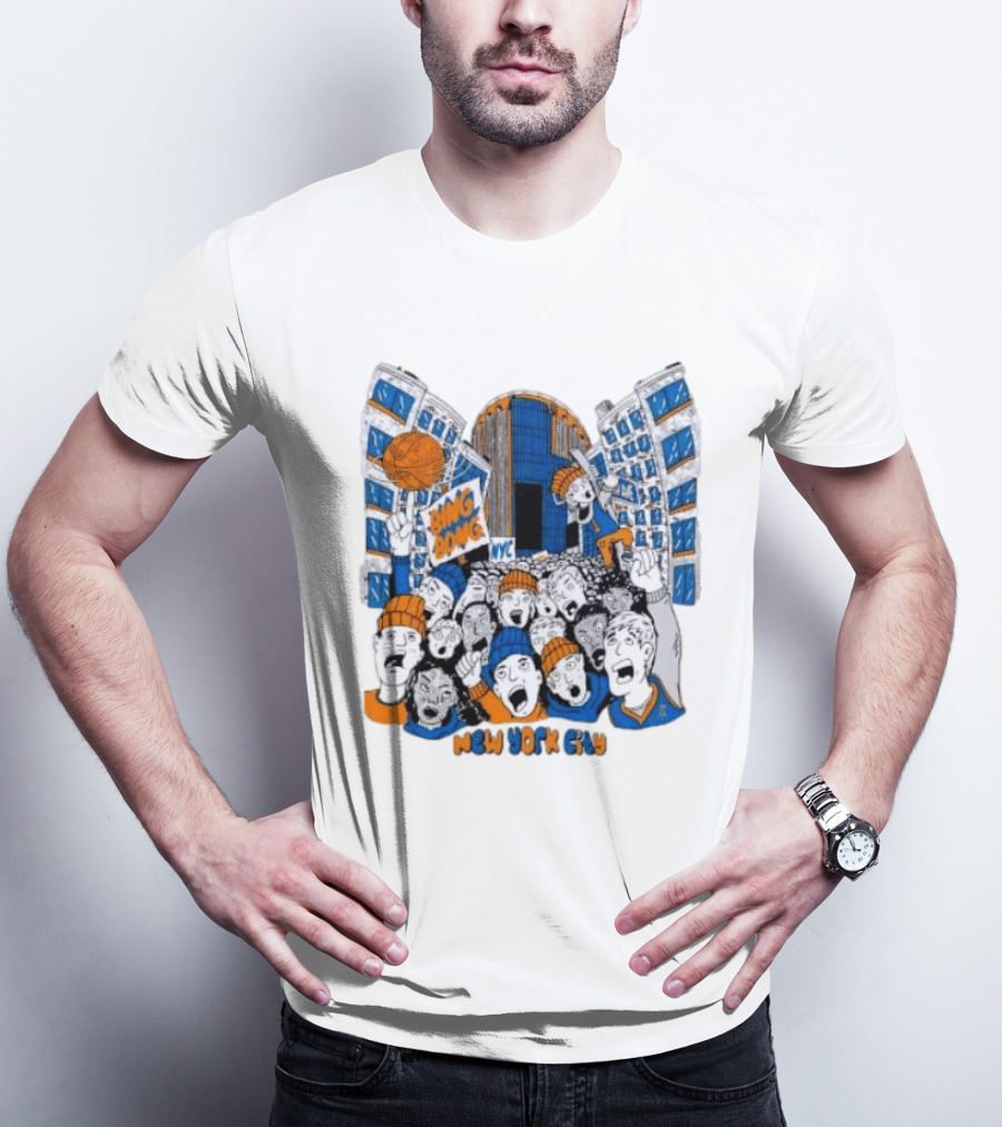New York Knicks Bing Bong NYC New York City Basketball Fans Celebration T-Shirt