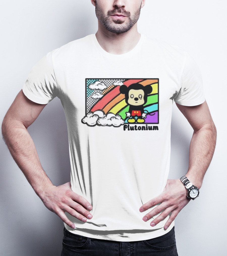 Rainbow Tears Plutonium Pride Mickey Mouse T-Shirt