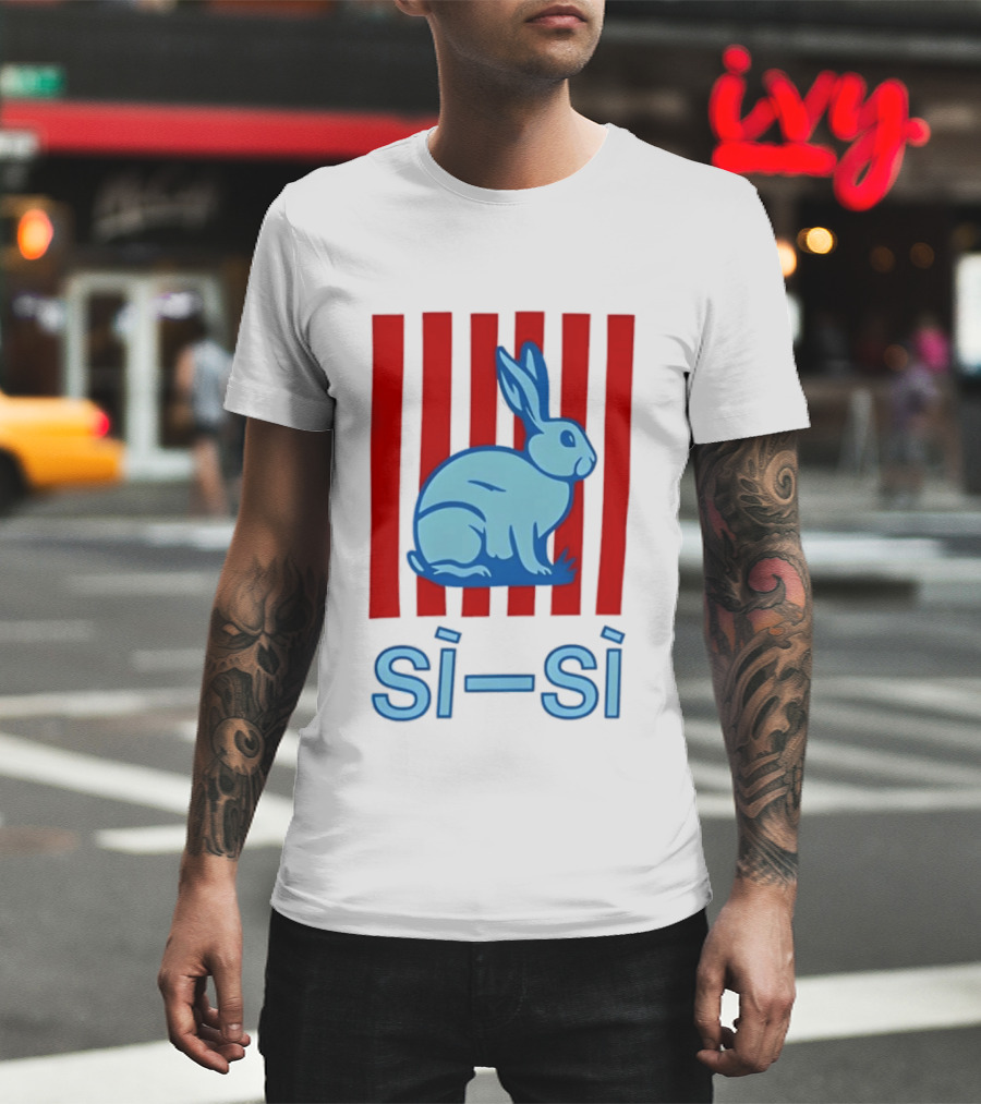 Rm Bottega Veneta Sisi Rabbit Stripes Si Si T-Shirt