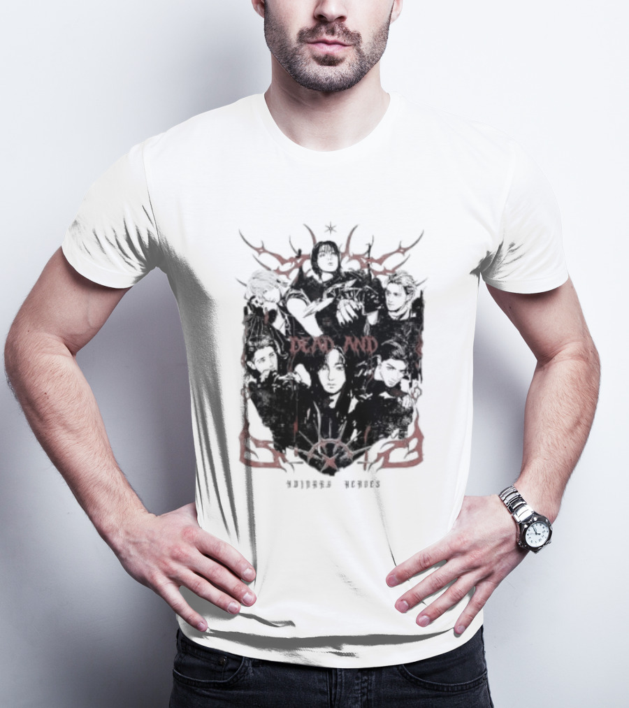 Xdinary Heroes Dead And Ordinary Heroes Dark Red Symbolic T-Shirt