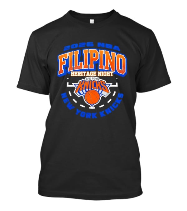 2026 NBA Filipino Heritage Night New York Knicks T-Shirt