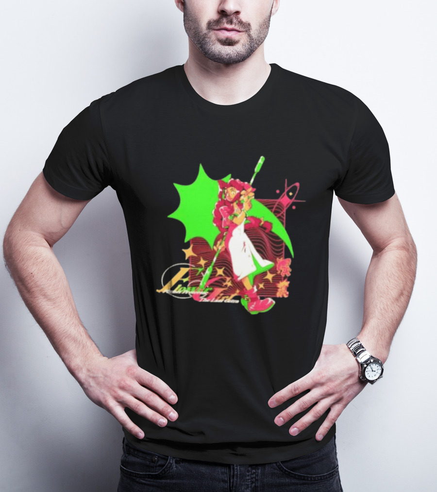 Aerith Gainsborough Final Fantasy VII Flower Girl Planet Protector Last Cetra Fantasy Art Nouveau T-Shirt
