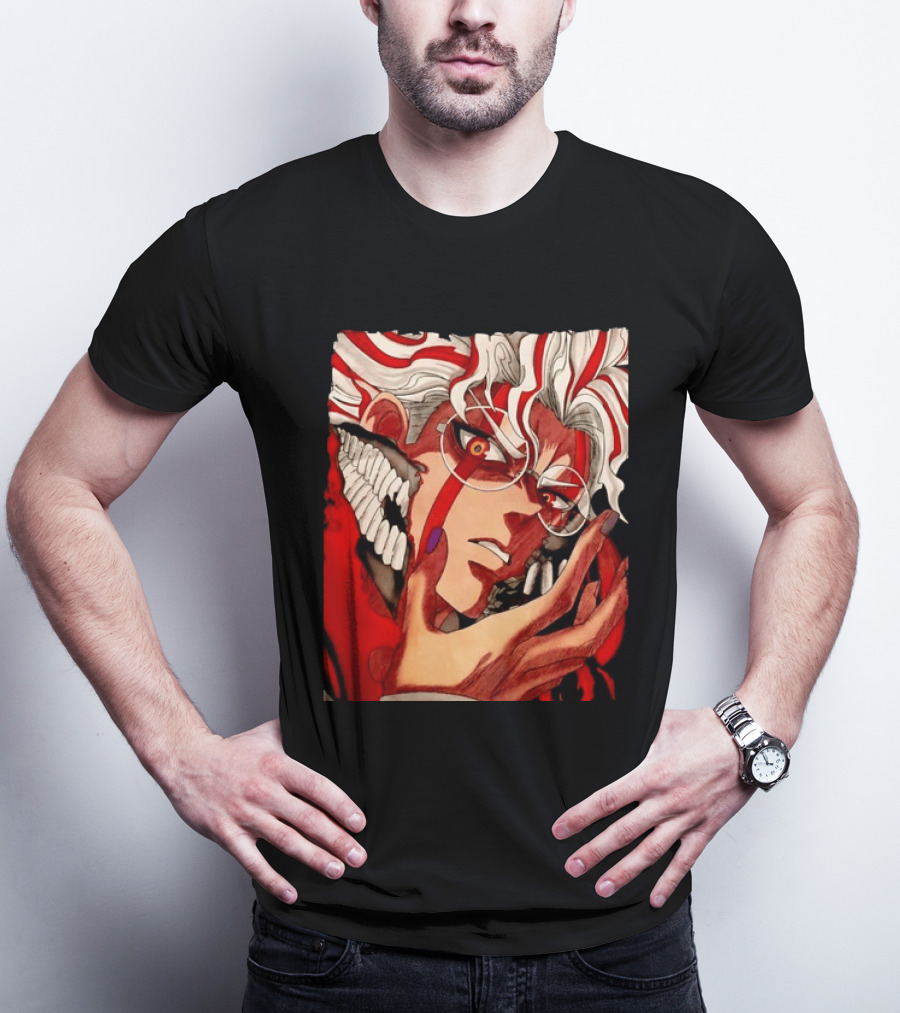 Akaza Kimetsu No Yaiba Upper Rank Three Anime T-Shirt