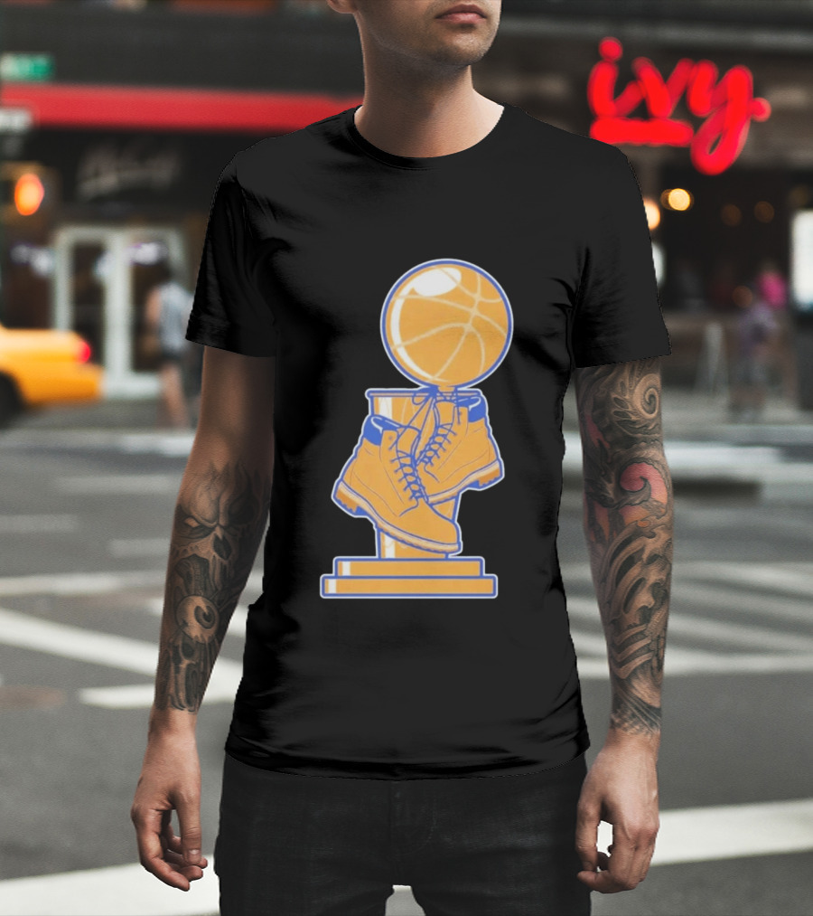 NY Basketball Trophy Timberland Boots T-Shirt