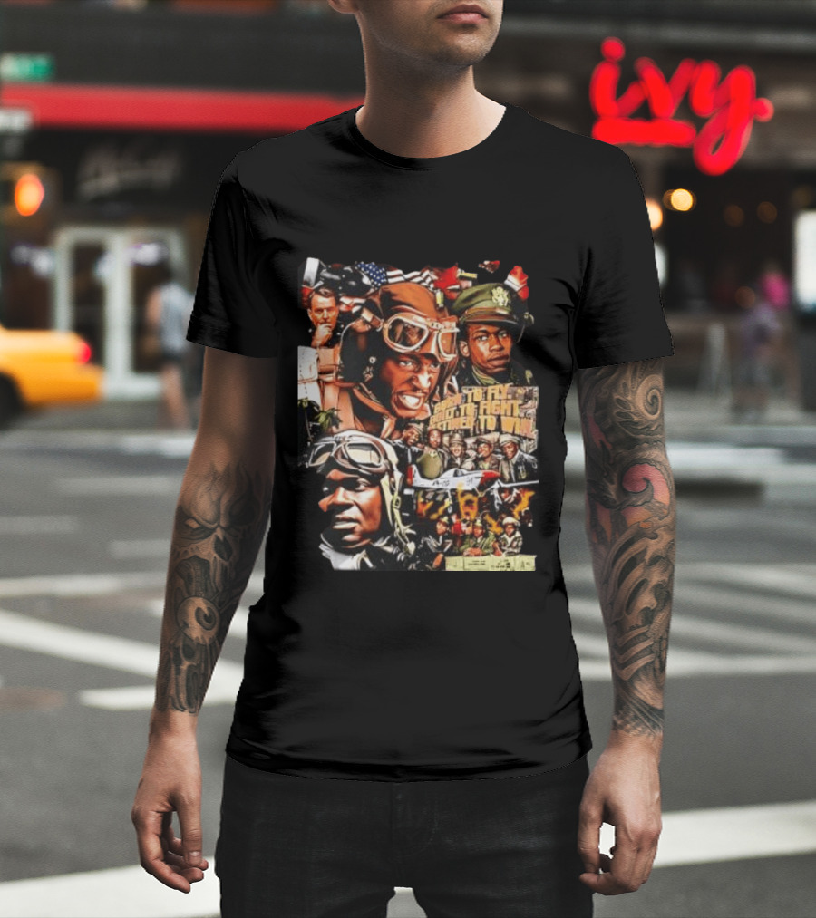 Tuskegee Airmen Born To Fly Built To Fight Destined To Win World War II US Army T-Shirt