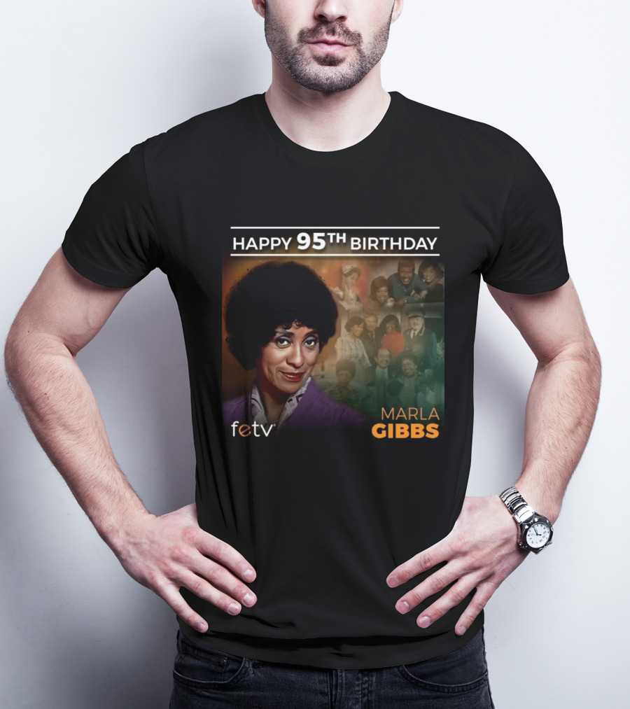 FETV Celebrates Marla Gibbs 95th Birthday Iconic Role On The Jeffersons T-Shirt