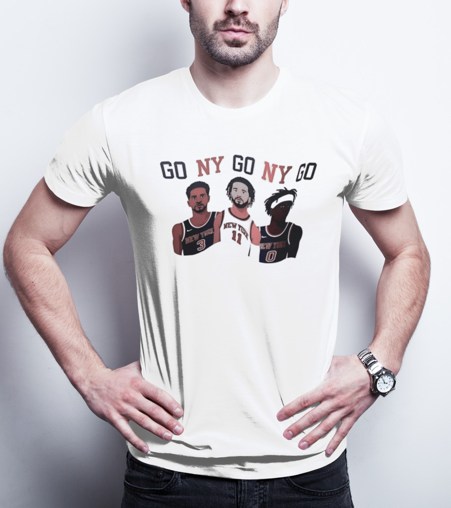 New York Knicks Go NY Go NY Go Basketball Fan Gear T-Shirt