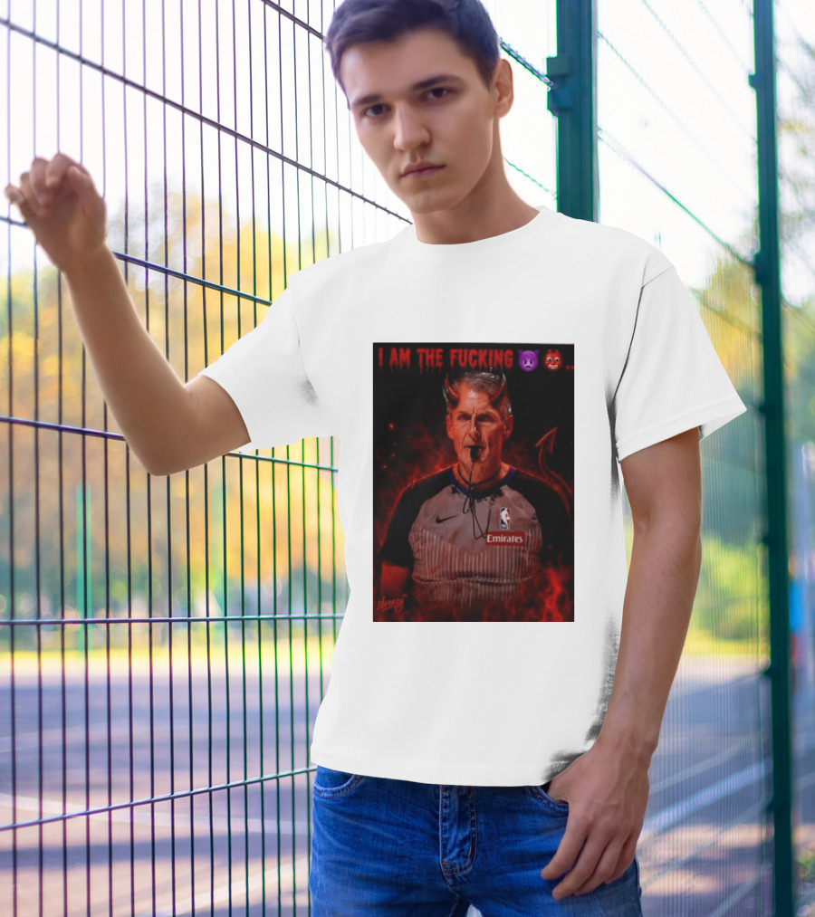 I Am The Fucking Emoji Devil Scott Foster NBA Referee Emirate T-Shirt