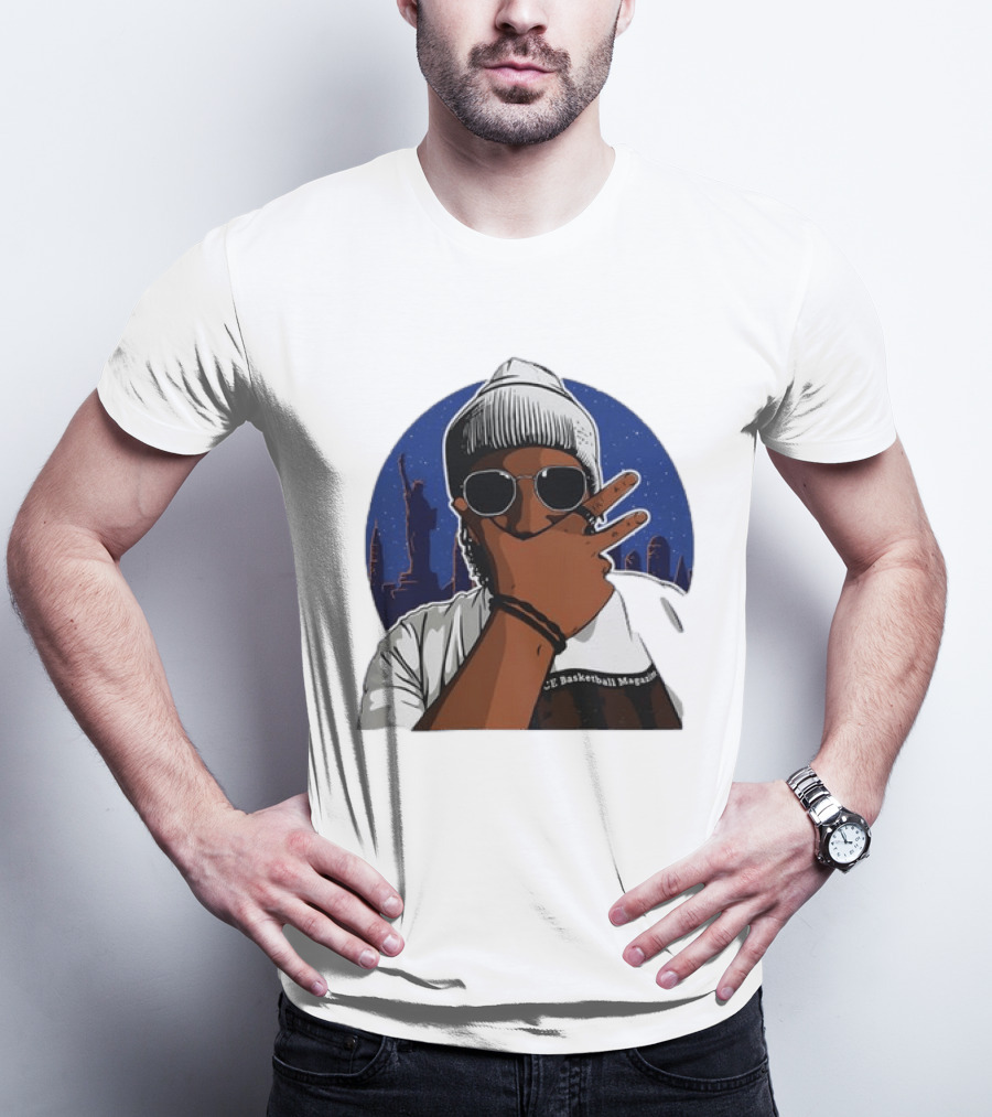 Jalen Brunson New York Knicks NBA Basketball Magazine Skyline T-Shirt
