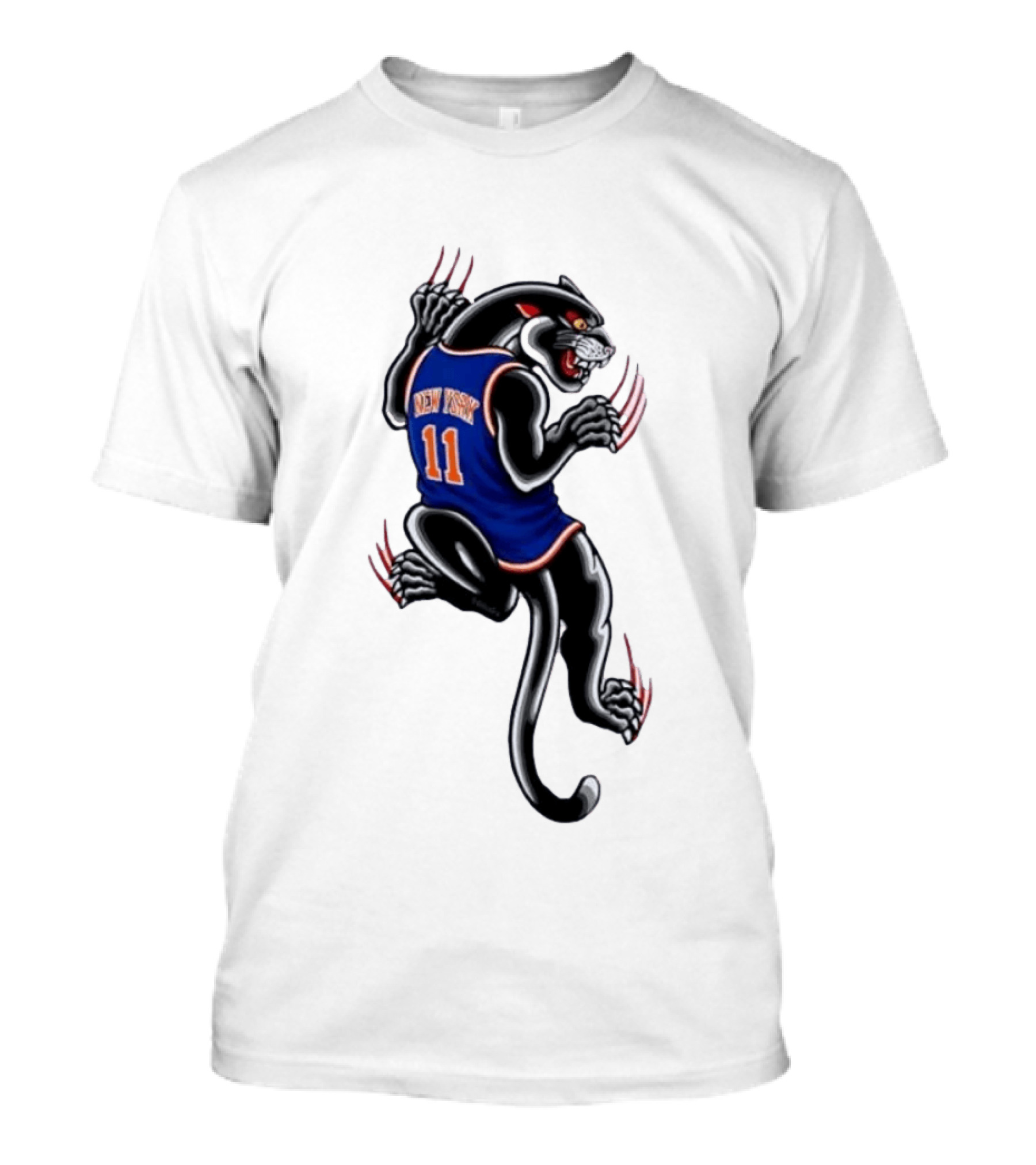 New York 11 Panther Clawing Back Sports Jersey T-Shirt