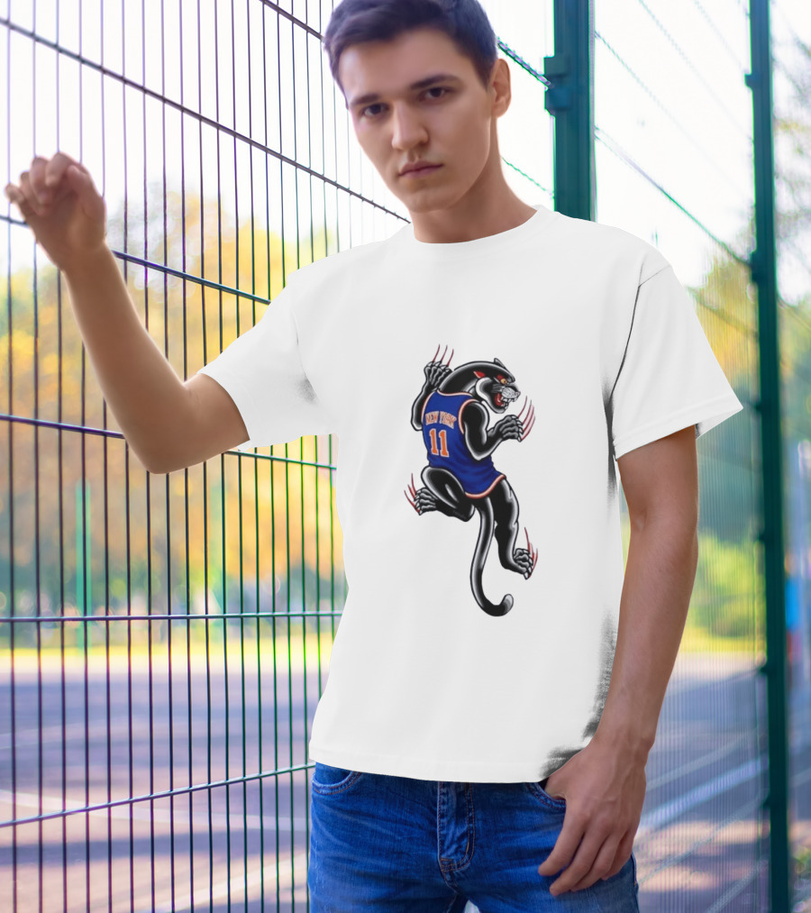 New York 11 Panther Clawing Back Sports Jersey T-Shirt