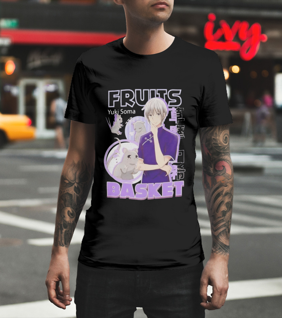 Fruits Basket Yuki Soma Kanji Mouse Transformation T-Shirt