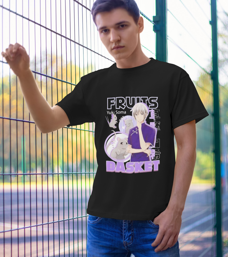 Fruits Basket Yuki Soma Kanji Mouse Transformation T-Shirt
