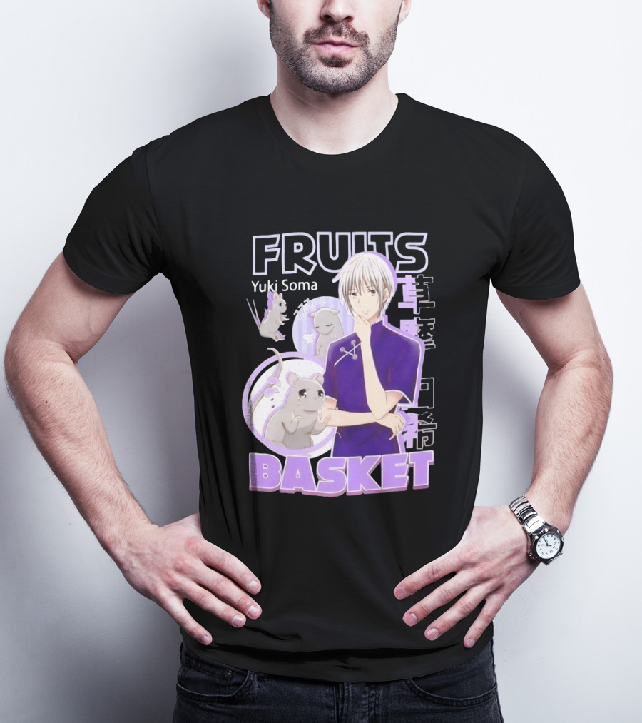 Fruits Basket Yuki Soma Kanji Mouse Transformation T-Shirt