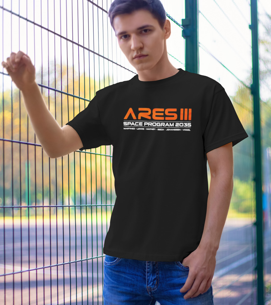 Ares III Space Program 2035 Martinez Lewis Watney Beck Johanssen Vogel T-Shirt