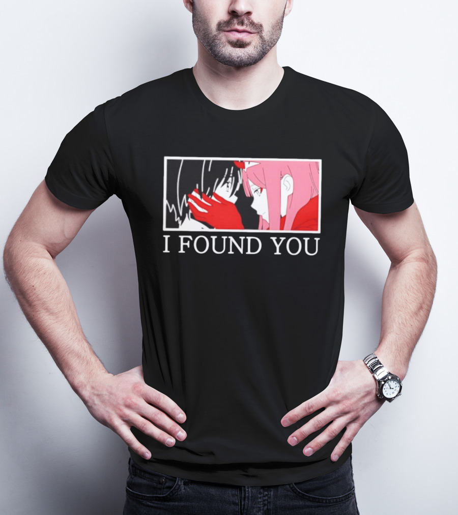 Hiro Zero Two Darling In The Franxx I Found You Anime Manga Pair Scene T-Shirt