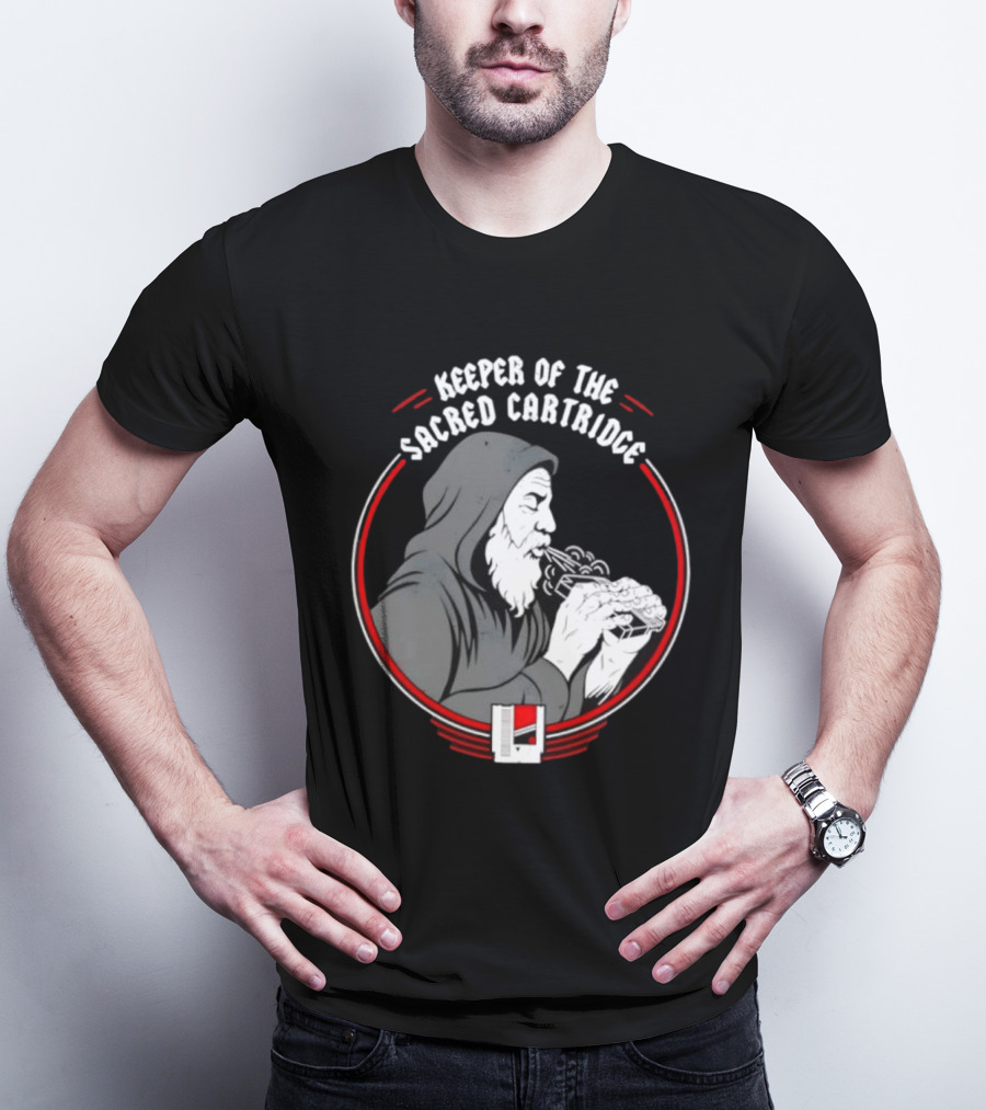 Keeper Of The Sacred Cartridge Gaming System Old Monk T-Shirt