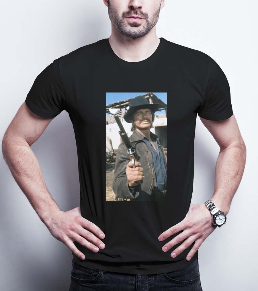 Remembering Charles Bronson 1921 2003 Classic Western Cowboy Hero T-Shirt