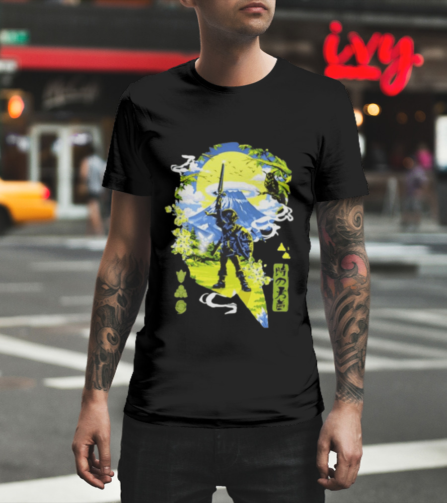The Legend Of Zelda Link Hero Of Time Toki No Yusha Iconic Anime Style Adventure T-Shirt