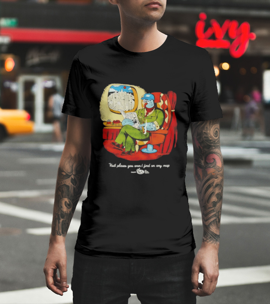 The Travel Agency Mile High Flyer Bird NY Visit Places You Won't Find On Any Map T-Shirt