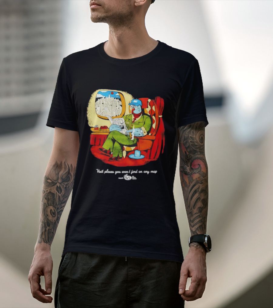 The Travel Agency Mile High Flyer Bird NY Visit Places You Won't Find On Any Map T-Shirt